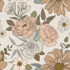 Claire Floral | Fabric | Carriage House Printery