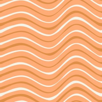 Boho Beach Retro Waves | Fabric | Carriage House Printery